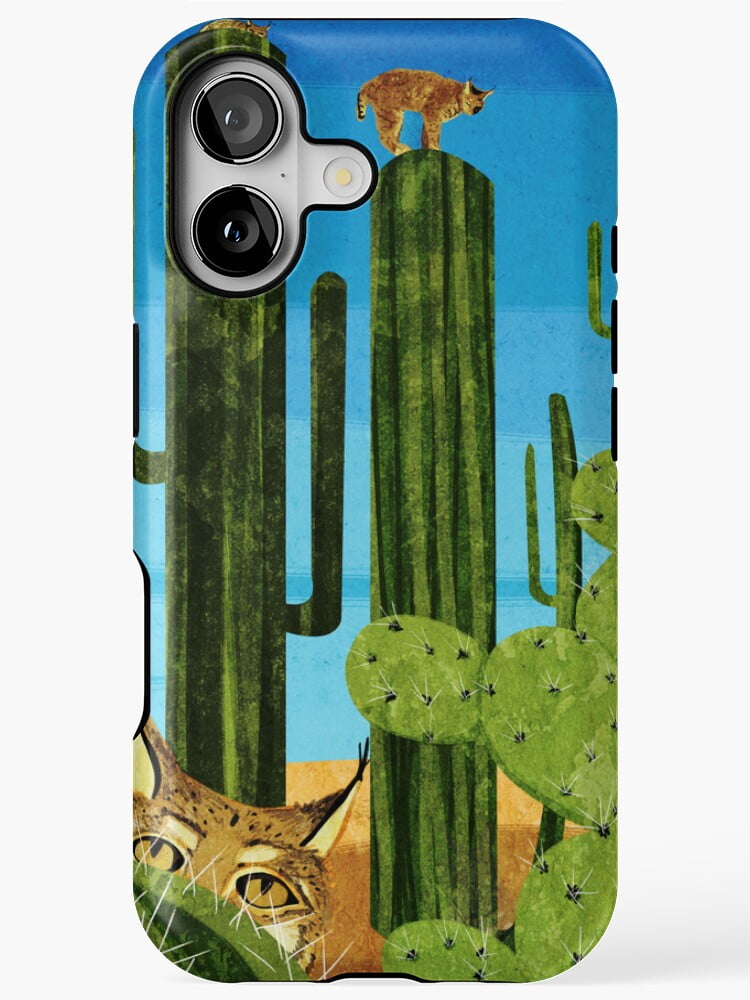 Bobcats Wild Cat Animal Wildlife Illustration For iPhone 11-17 Pro Max ...