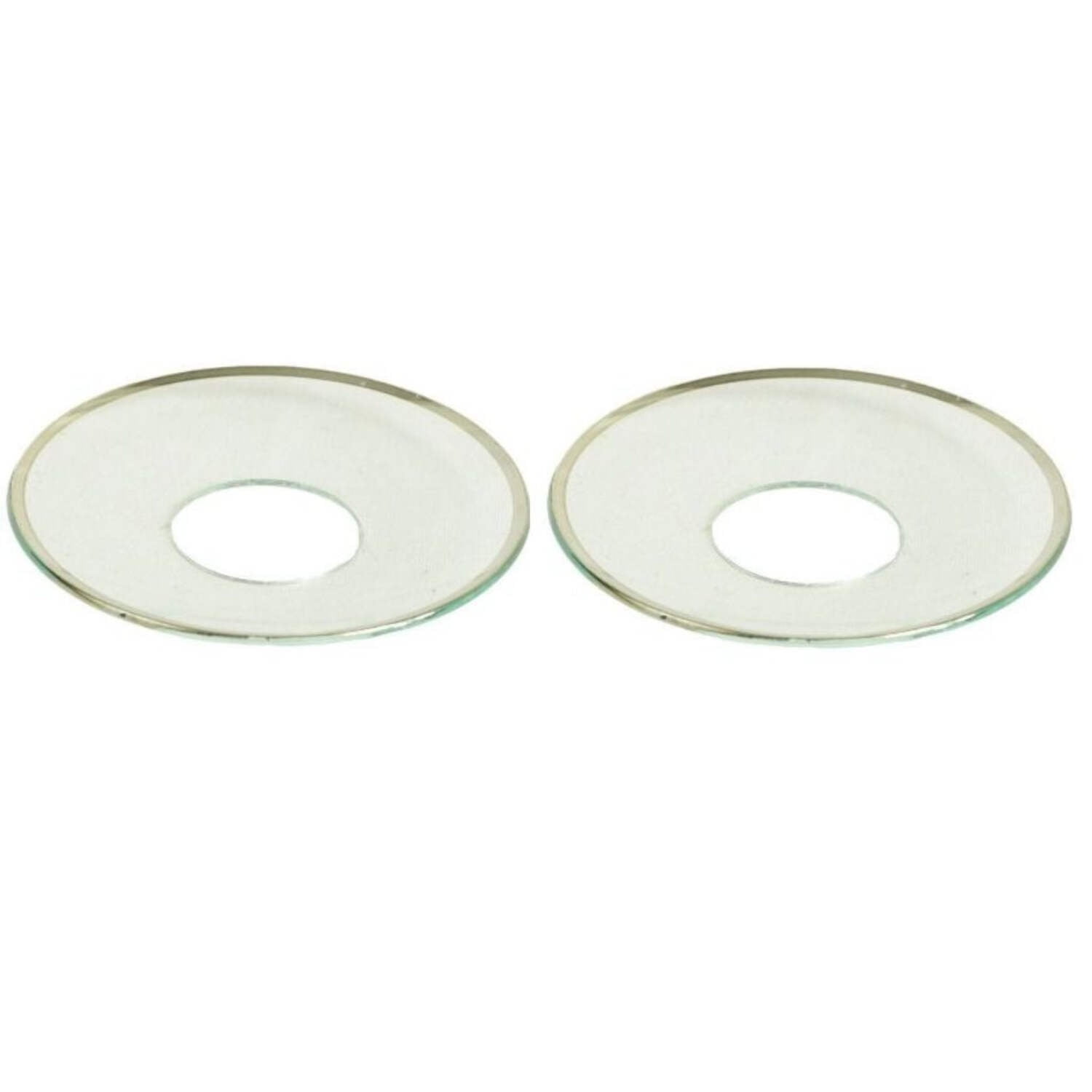 Bobeche Wax Catcher - Clear Glass With Silver Rim - Walmart.com