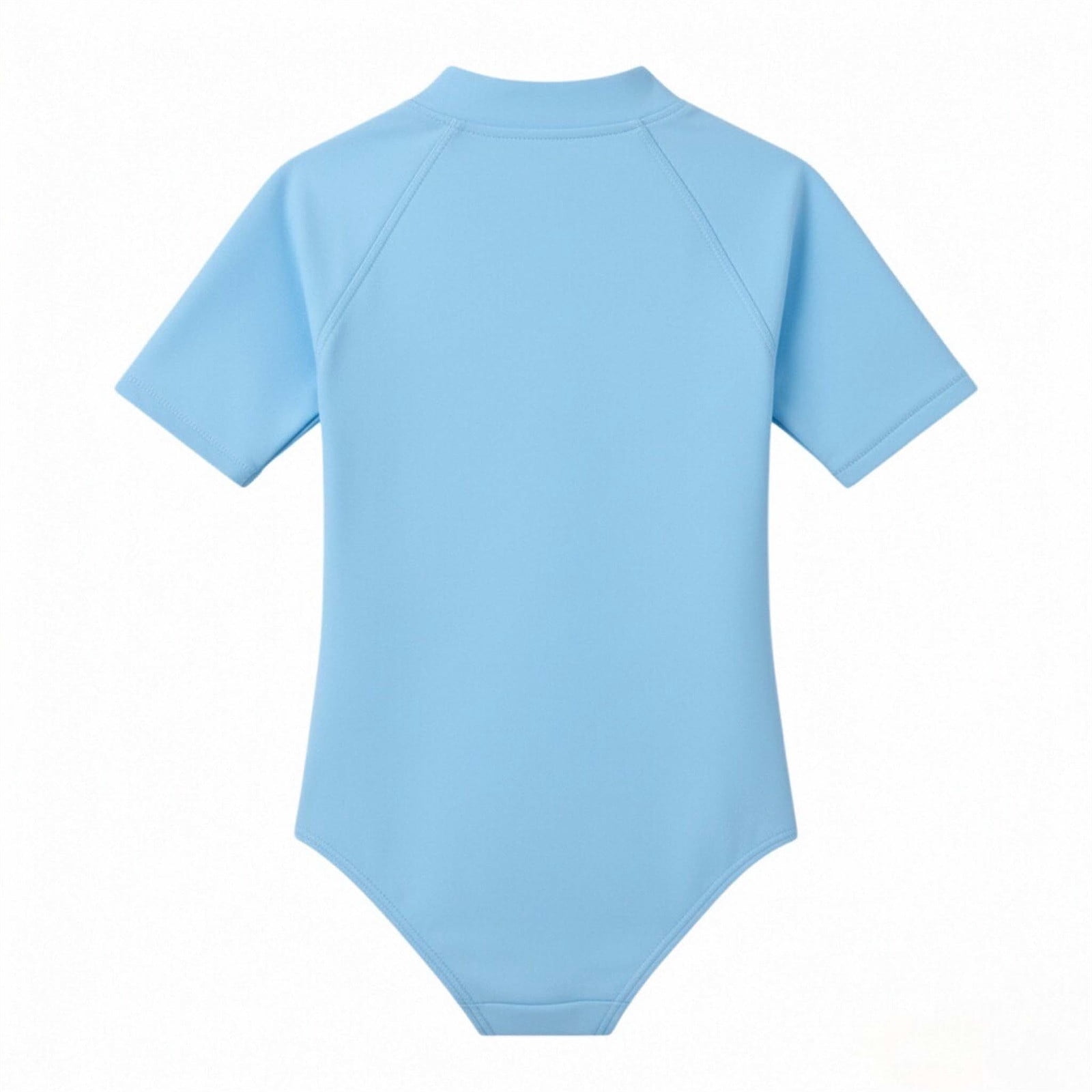 Bobifish Big Girls One Piece Rash Guard Swimsuit Solid Color Short ...