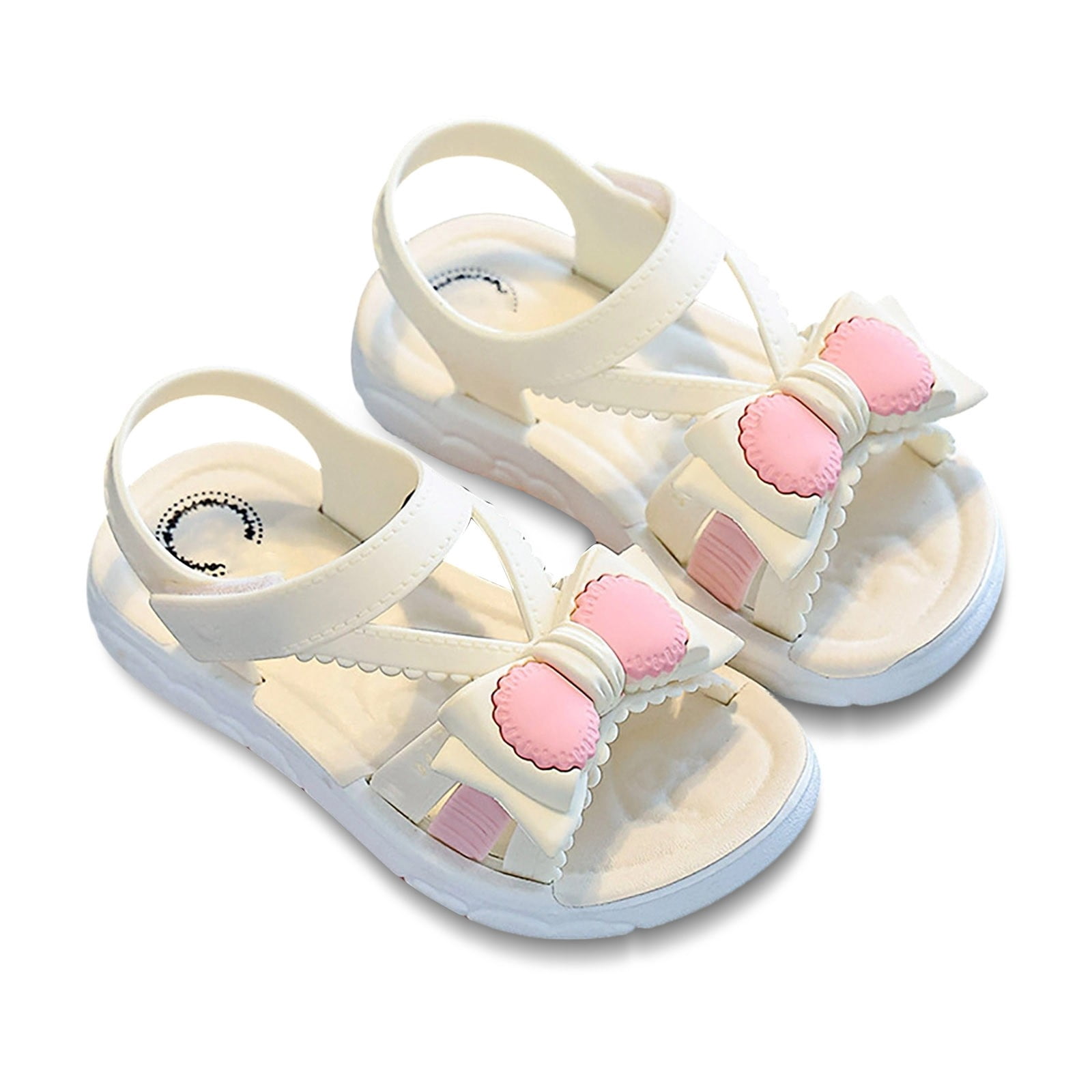 Bobifish Big Girls Open Toe Sandals Heart Wing Lightweight Eva ...