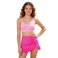 Bobifish Big Girls Tankini Set Wrap Front Cami Top With Side Drawtring ...