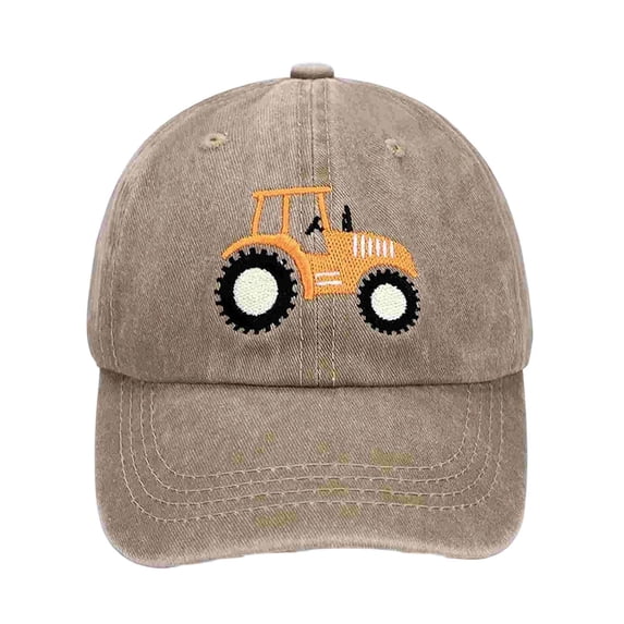 Bobifish Boys Girls Baseball Cap Washed Cartoon Hat With Car Embroidery ...