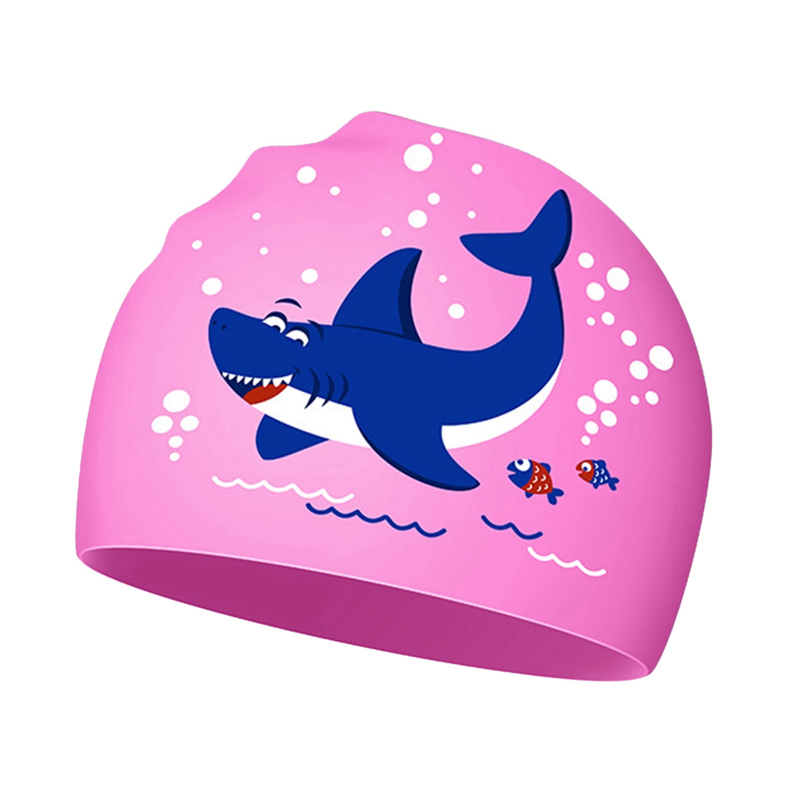 Bobifish Boys Girls Swim Cap Stretch Silicon Waterproof Bathing Cap ...
