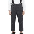 Bobifish Boys Pants Formal Dress Pants Classic Flat Front School ...