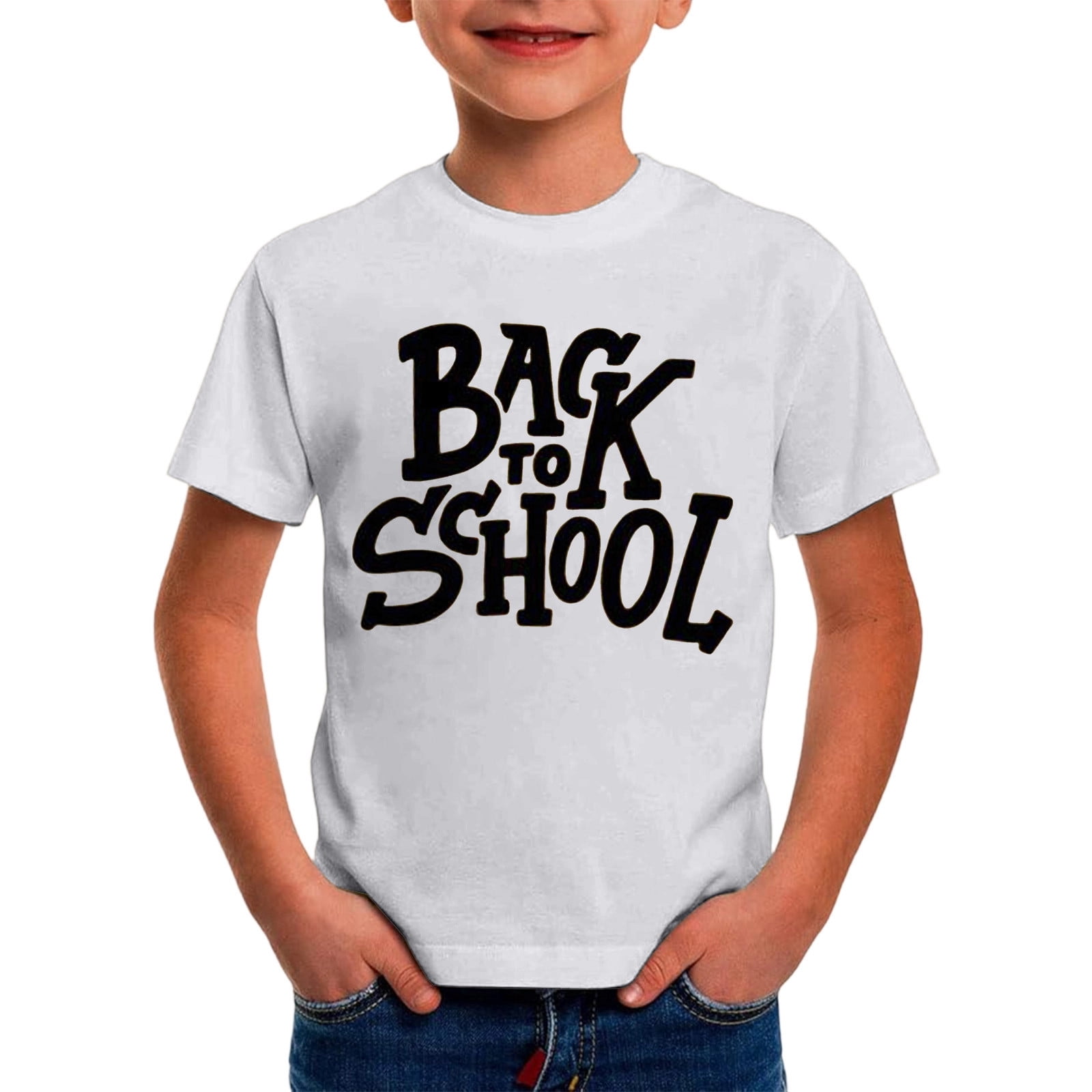 Bobifish Boys T-Shirts Trendy Graphic Tees Short Sleeve Crewneck ...