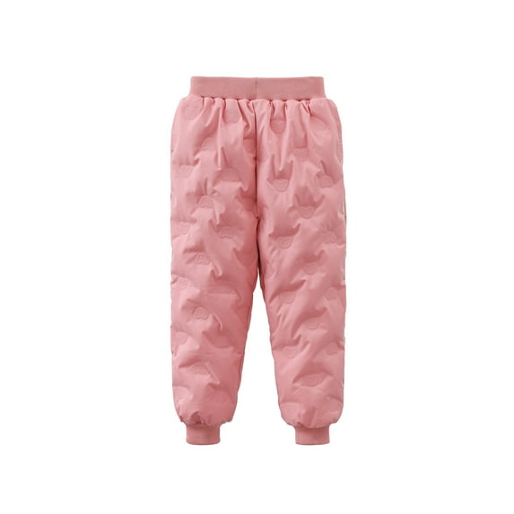 Bobifish Girls Pants Winter Thermal Quilt Pants Comfortable Kids Warm ...
