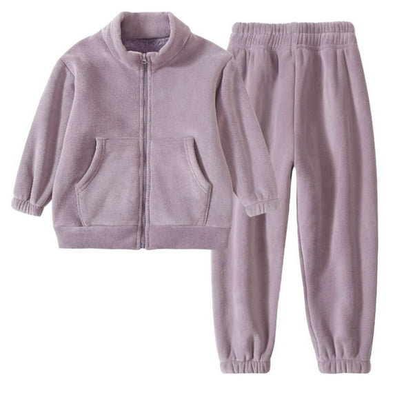 Bobifish Girls Winter Pajama Cozy Thermal Loungewear Two Piece Outfit ...