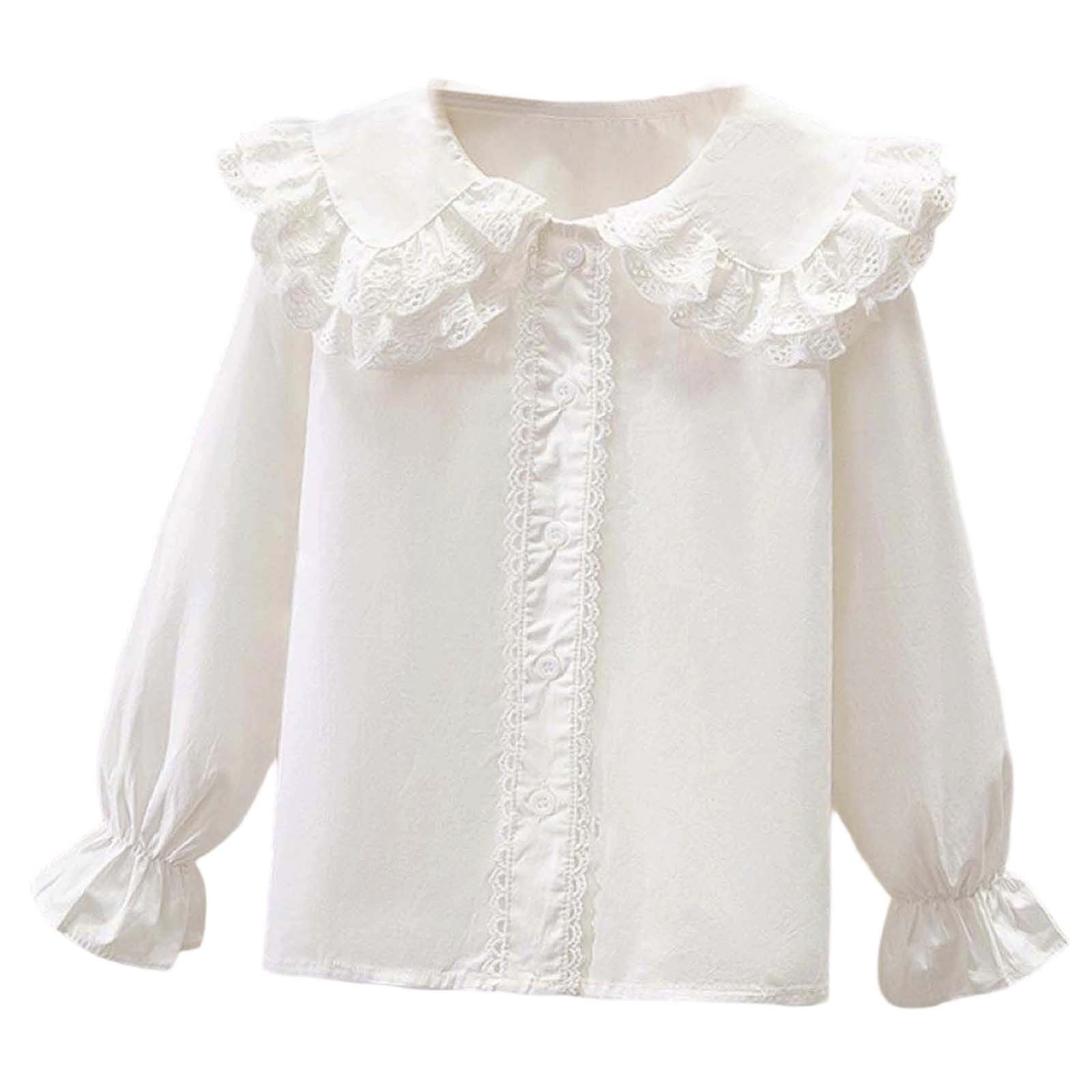 Bobifish Girls button down shirts comfortable Long Sleeve Party Blouses ...