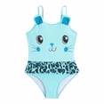 Bobifish Little Girls One Piece Swimsuit Spaghetti Strap Cat Print ...