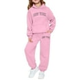 Bobifish Little Girls Outfit Sets NEW YORK Print Hooded Sweatshirt And ...