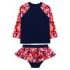 Bobifish Little Girls Swimsuit Long Sleeve Two Piece Rash Guard ...