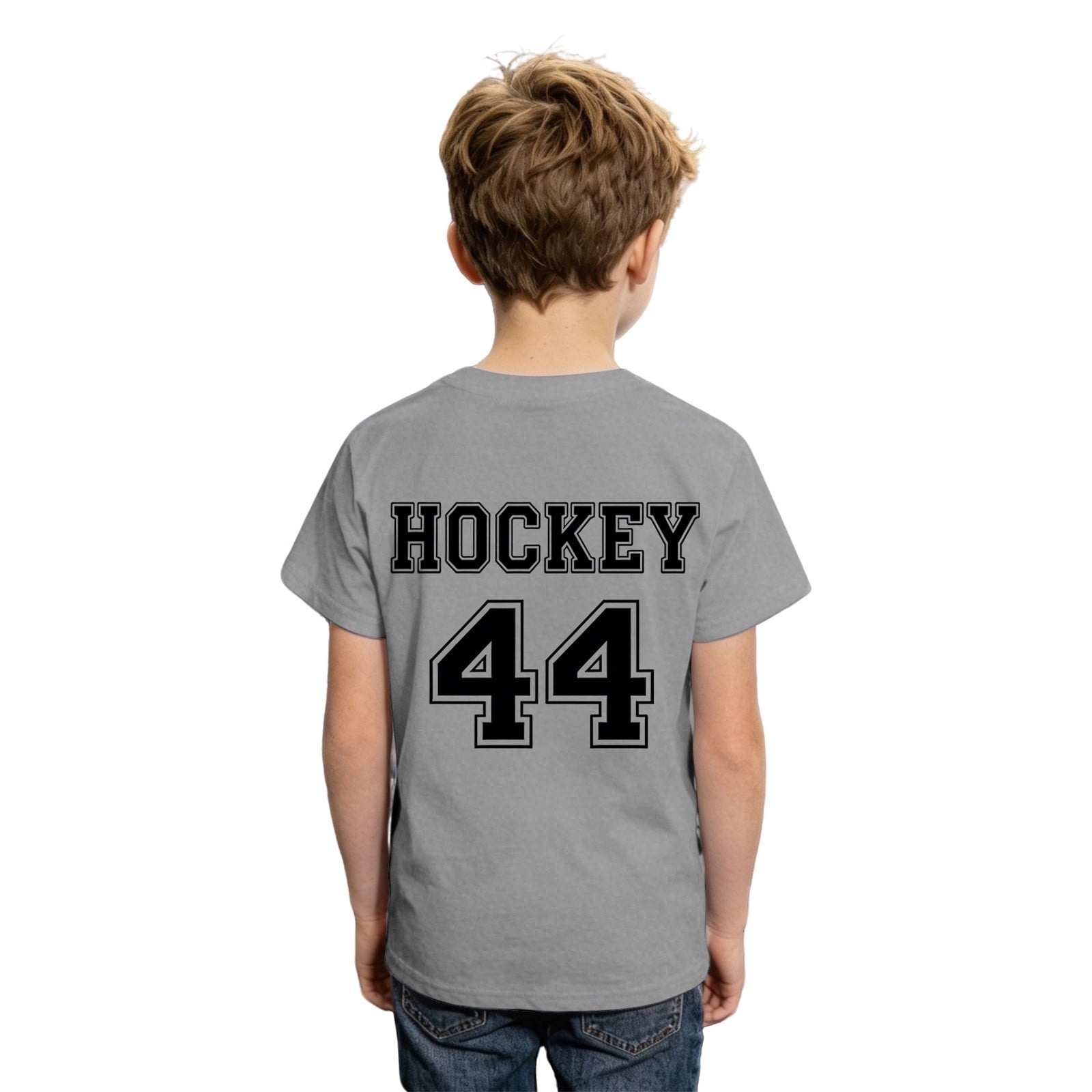 Bobifish Teen Boys Novelty Tee Striking Short Sleeve Crew Neck Hockey ...