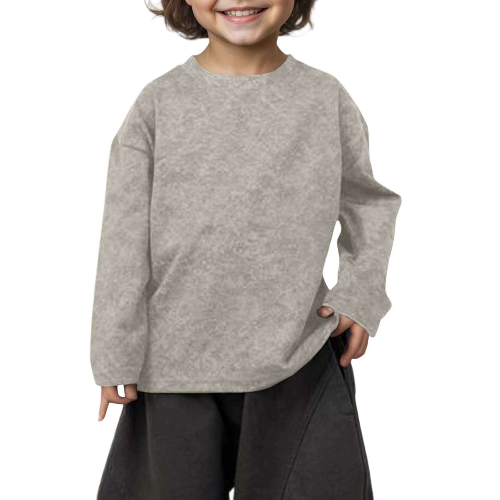Bobifish Toddler Boys Boys T-Shirts Vintage Washed Faded Long Sleeve ...