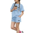 Bobifish Toddler Girls Outfit Set Short Sleeve T Shirt And Elastic ...