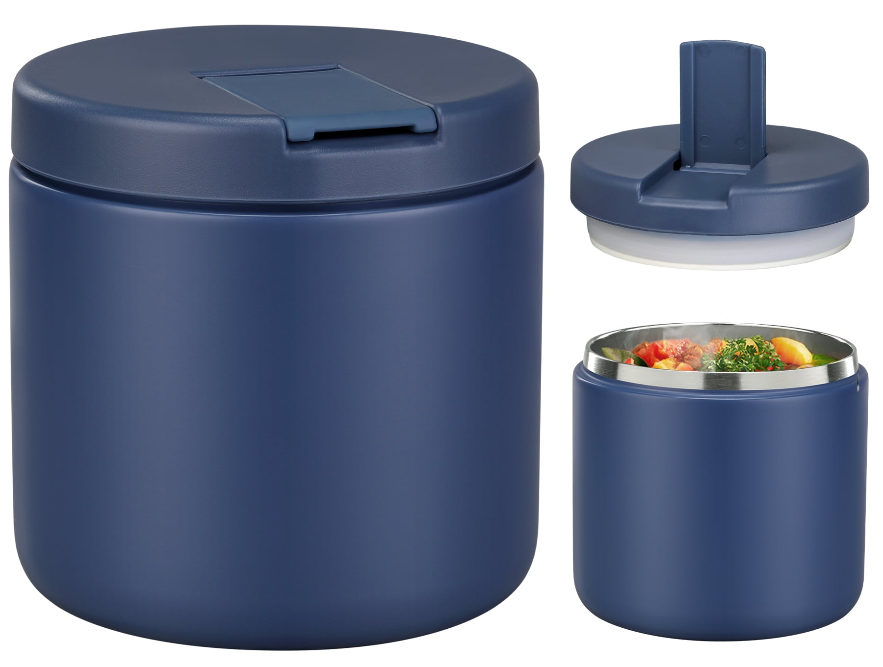 Bobike 19OZ Kids Thermo for Hot Food with Buckle Lid Insulated Wide ...