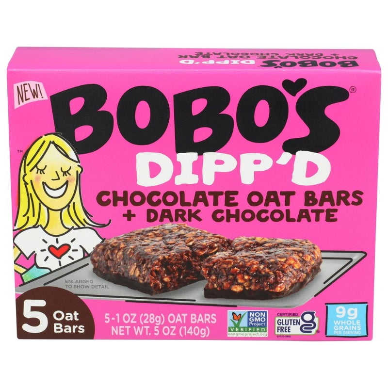 Bobo's Chocolate with Dark Chocolate Dipp'd Bars 5 count - Walmart.com