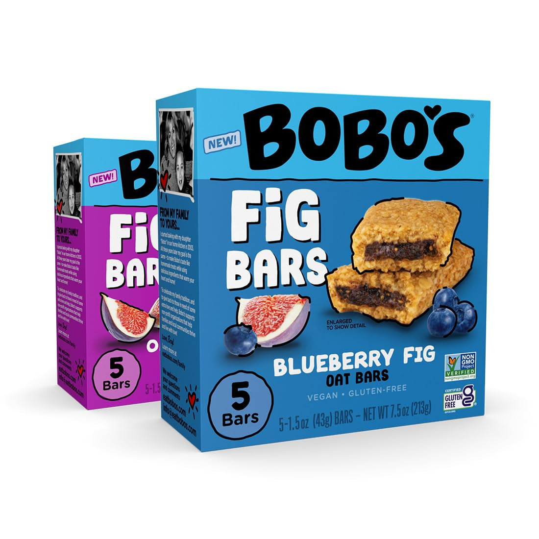 Bobo's Fig Bar (20, Variety Pack), TVS1 Soft Baked, Non-GMO, Vegan ...