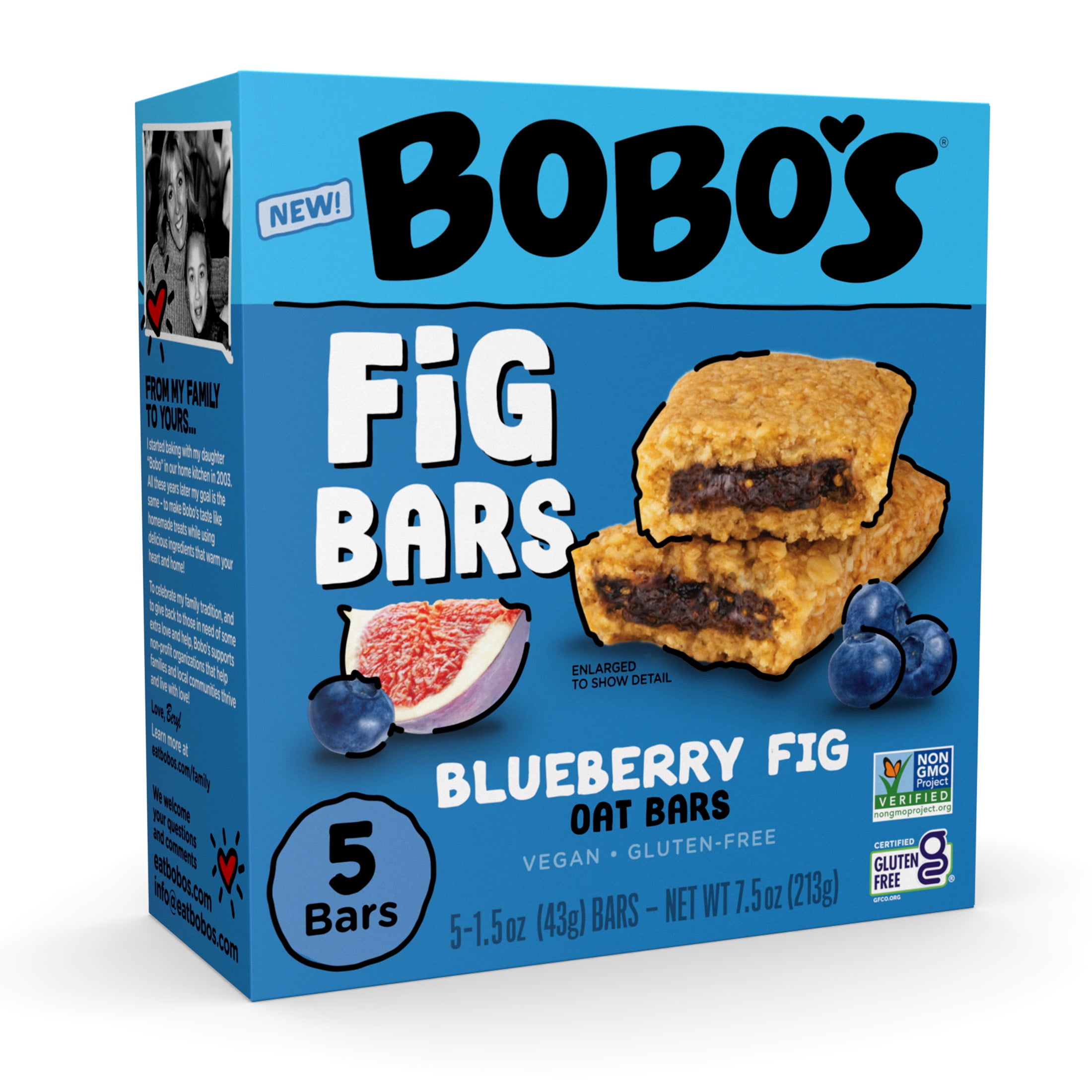 Bobo’s Fig Bar - Blueberry 5pk, 1 Count - Walmart.com