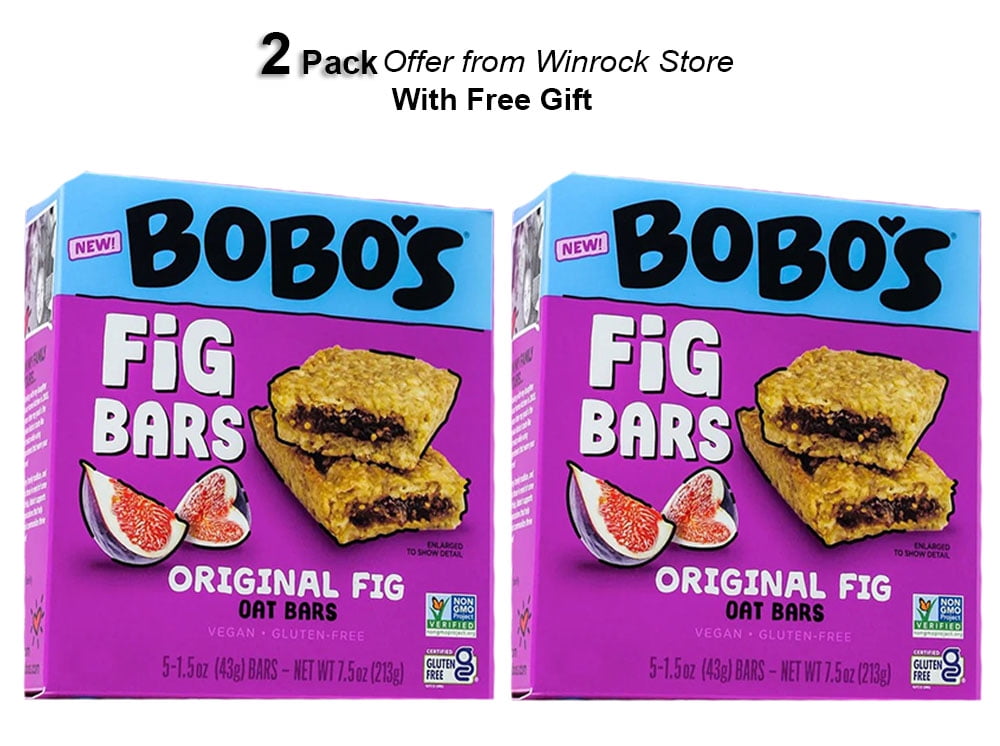 Bobo’s Fig Bar - Original Fig Oat Bars 7.05 oz 5 Count (2 Pack) Free ...