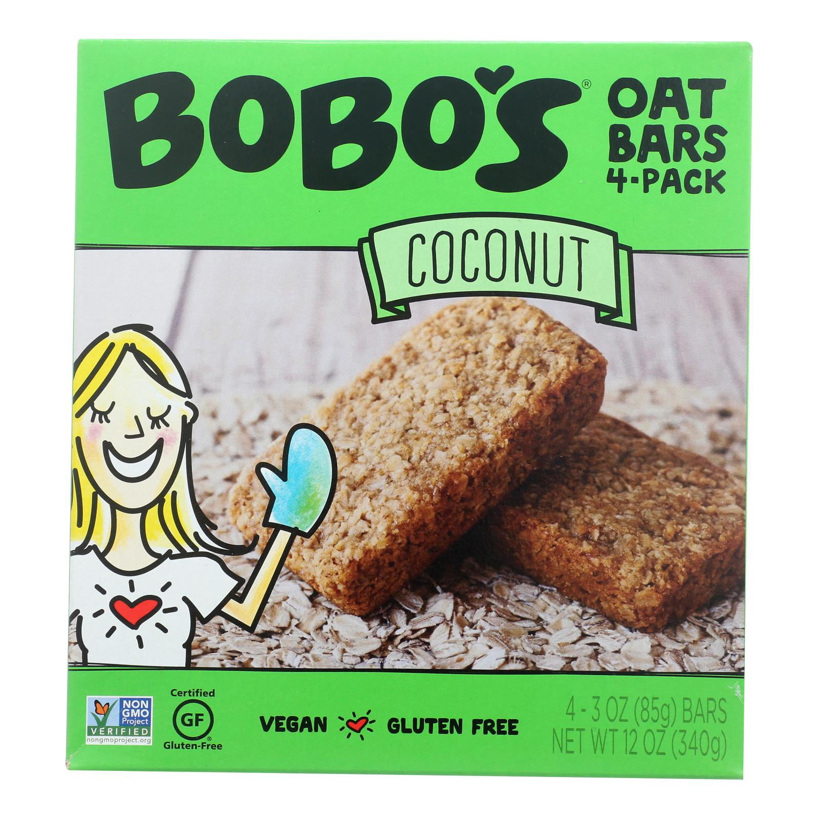 Bobo's Oat Bars - Oat Bar - Coconut - Case of 6 - 4 pk - Walmart ...