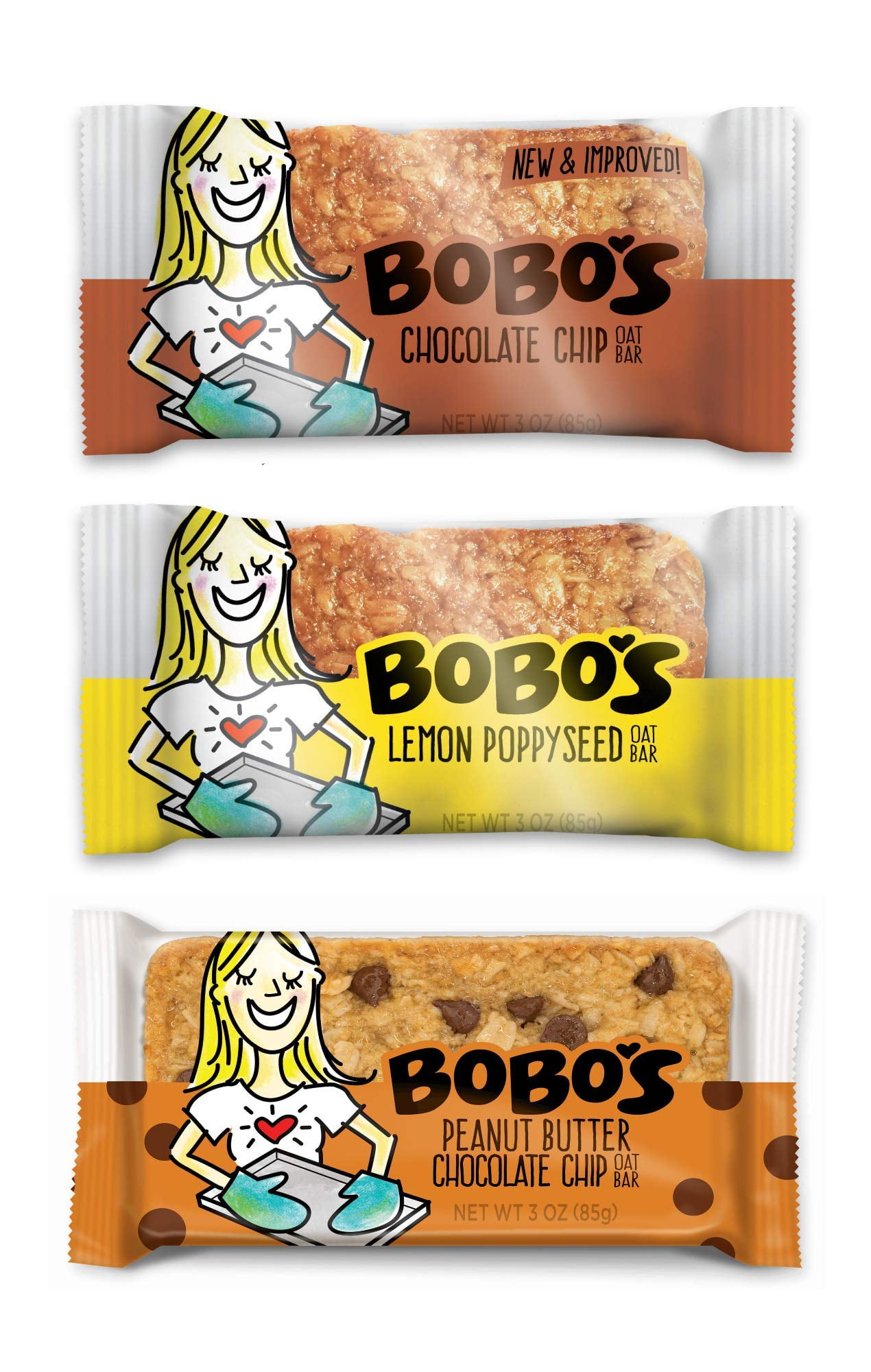 Bobo's Oat Bars, Variety Sampler HYZ01 Flavors, 3 oz Bar, 3 Chocolate ...