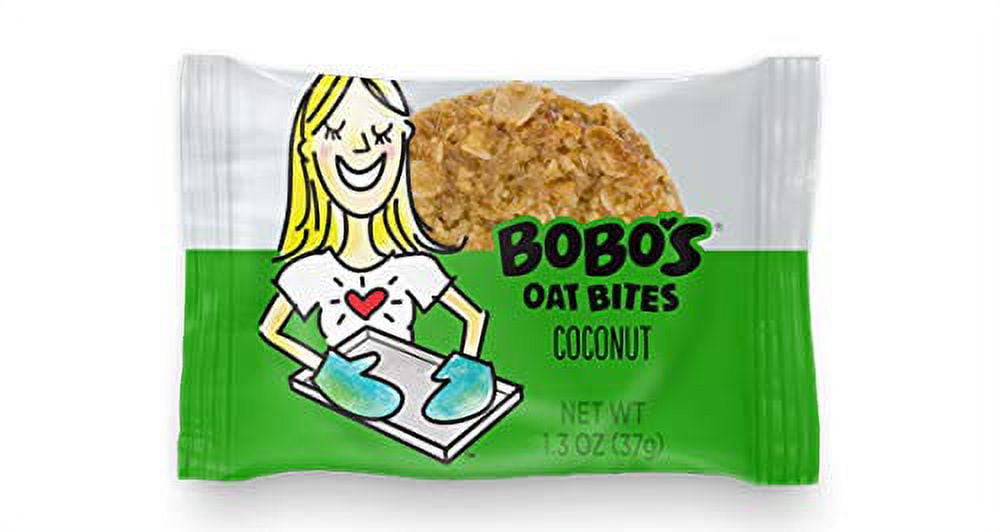 Bobo's Oat Bites (Coconut, 30 Pack Box of 1.3 oz Bites) Gluten Free ...