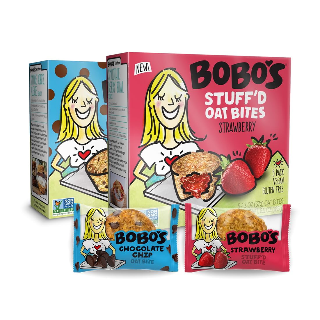 Bobo's Oat Bites Variety Pack Healthy AIS1 Snack, 10 Chocolate Chip and ...