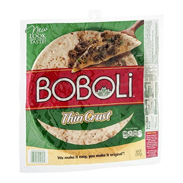 Boboli, Original Italian Thin Pizza Crust, 10oz Package (Pack of 3 ...