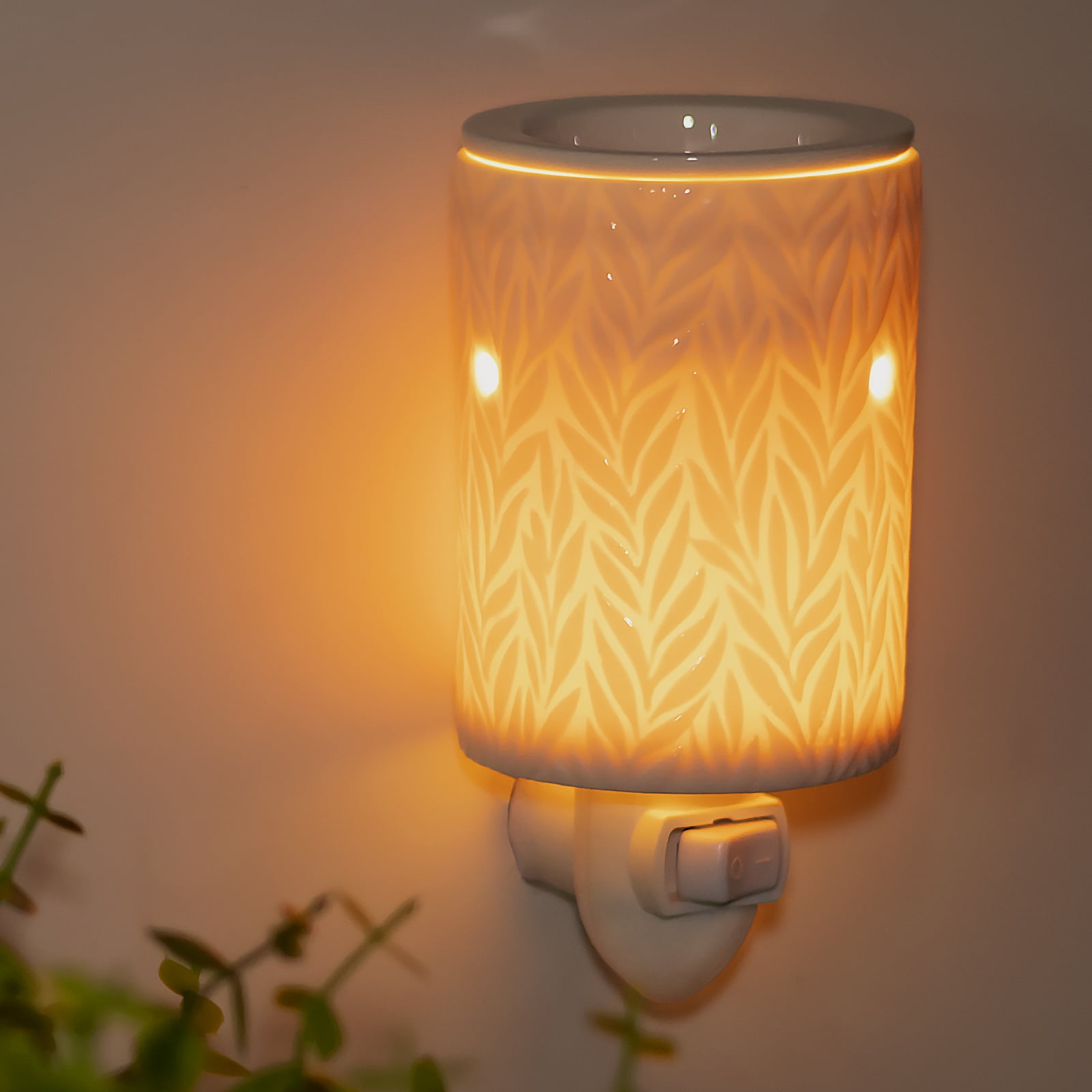 Bobolyn Ceramic Plug In Wax Warmer Electric Scented Wax Melter No Flame ...