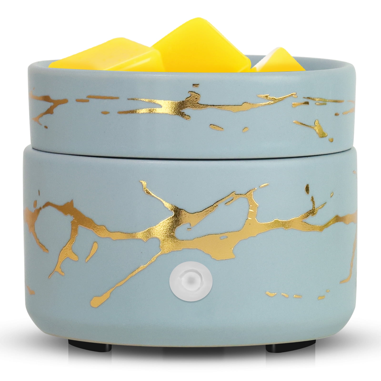 Bobolyn Electric Wax Melt Warmer, Ceramic Candle Wax Burner, Blue and ...