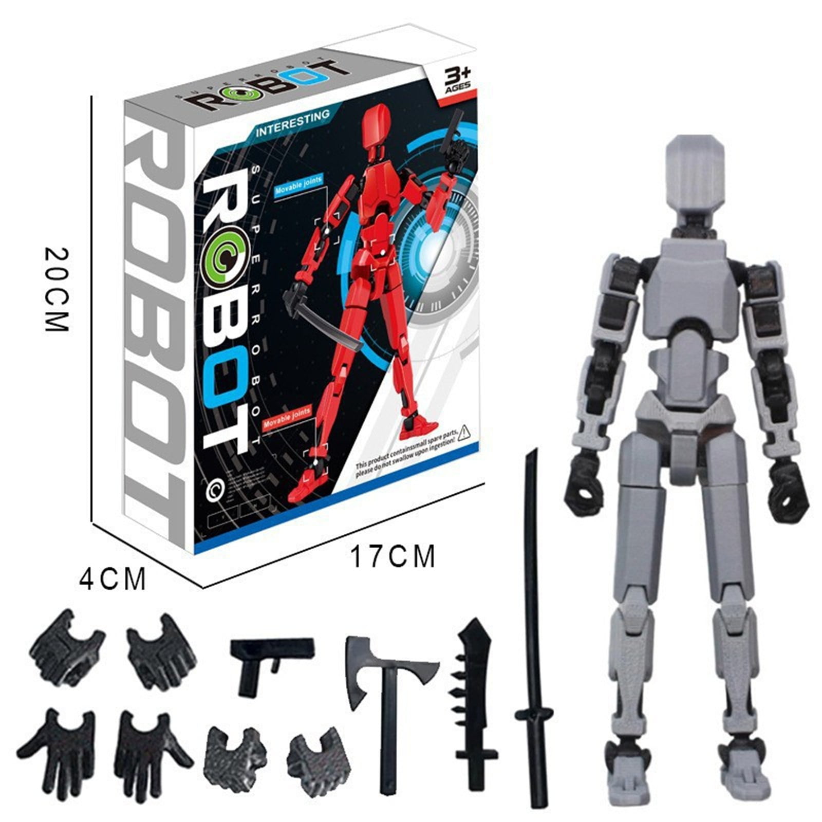 Bobomoti Titan 13 Action Figure, 3D Printed Multi-Jointed Movable ...