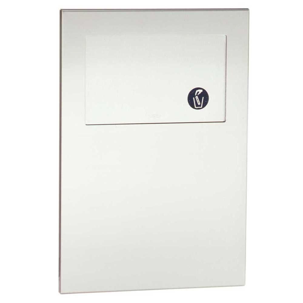 Bobrick B-35303 Trimline Stainless Steel Recessed Feminine Pad Disposal ...