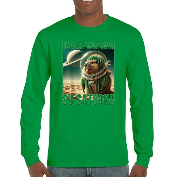 Bobrini Cactusini Su Saturno Long Sleeve T-shirt Italian Brainrot Gen Z ...