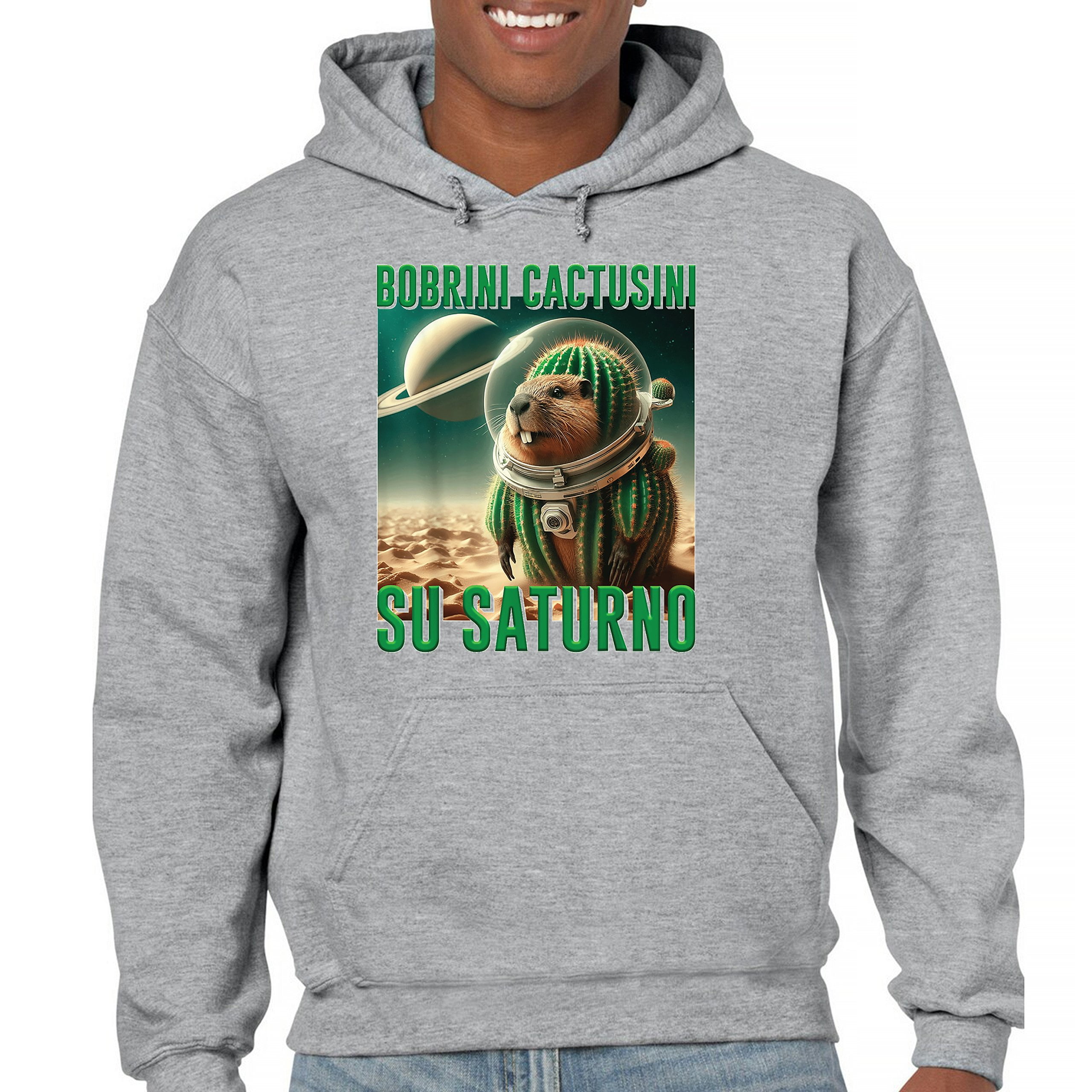 Bobrini Cactusini Su Saturno Unisex Hoodie Italian Brainrot Gen Z Meme ...