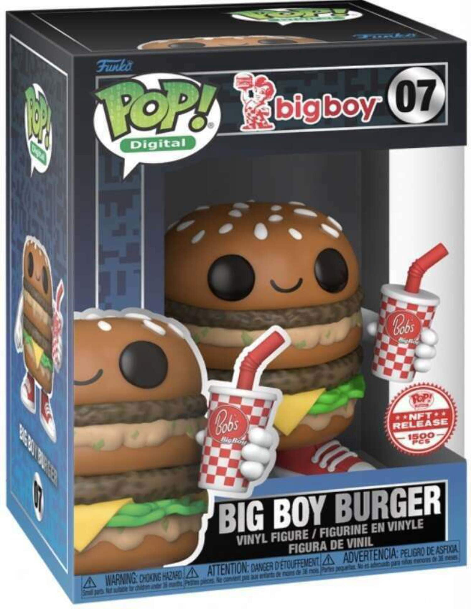 Funko Pop Big Boy Burger Vinyl Figure #07 Pop! Digital WAX Redemption ...