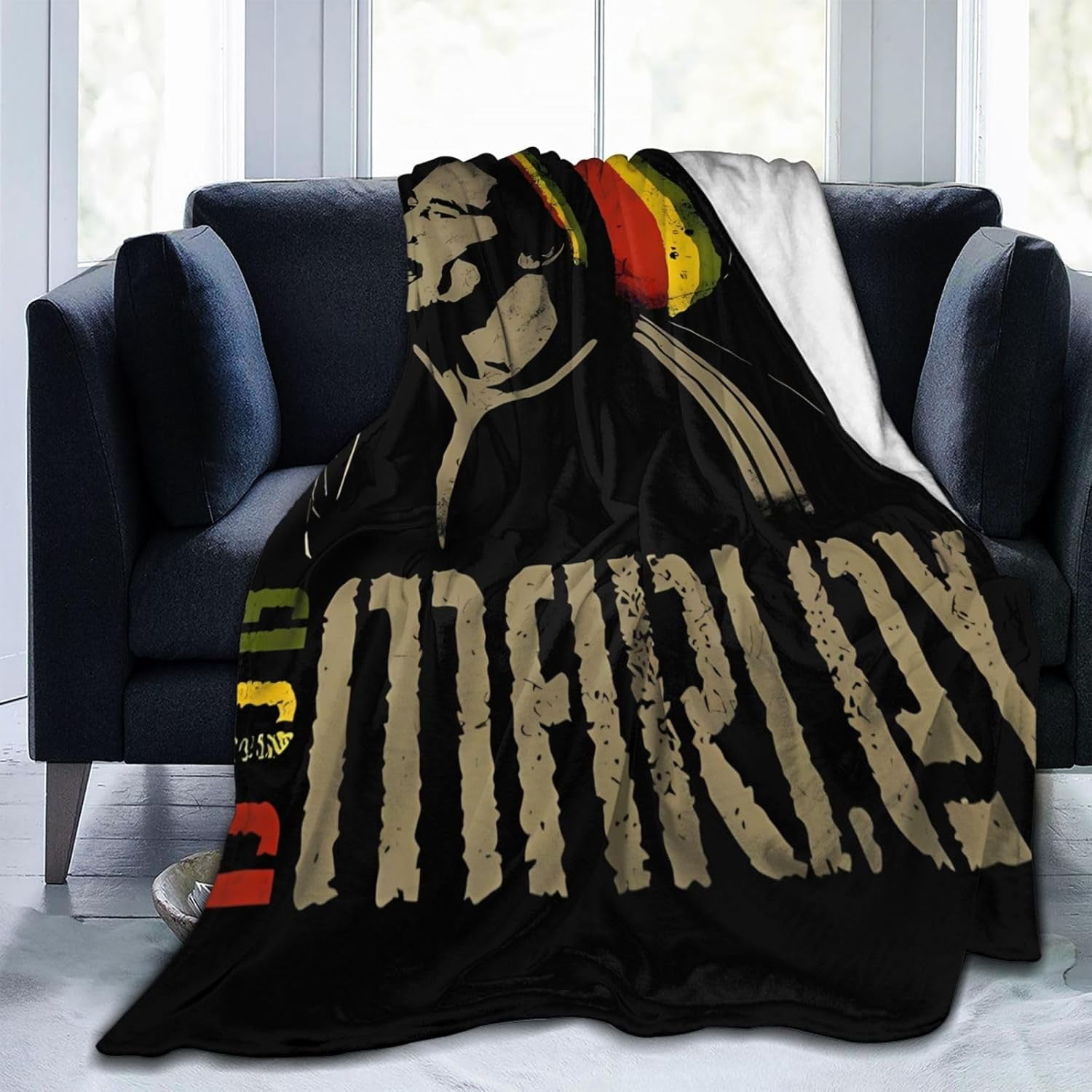 Bobs Marley Blanket Throw Bedding Room Decor Flannel Blankets for Bed ...