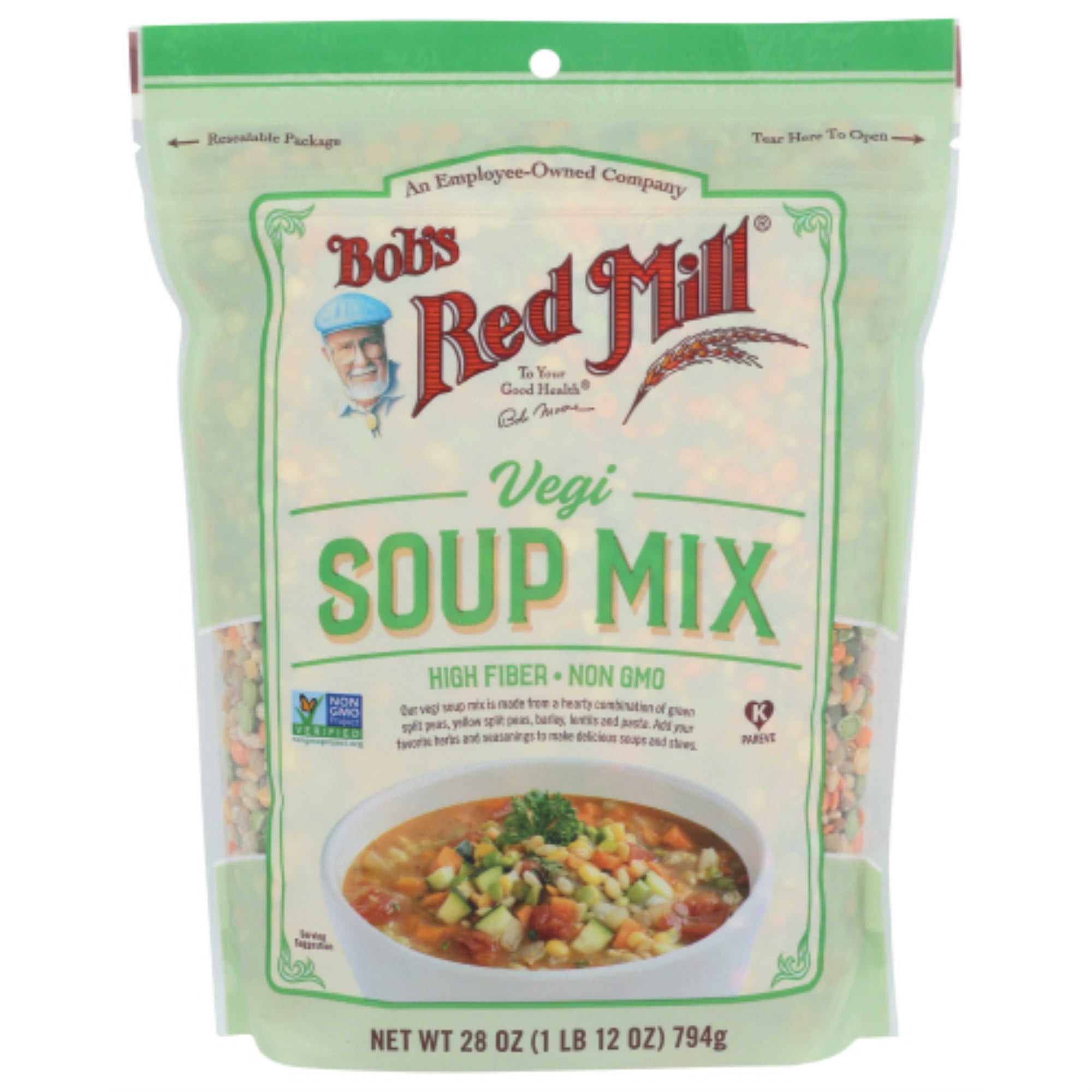 Bobs Red Mill Vegi Soup Mix with Barley, Lentils, and Split Peas, Dry ...