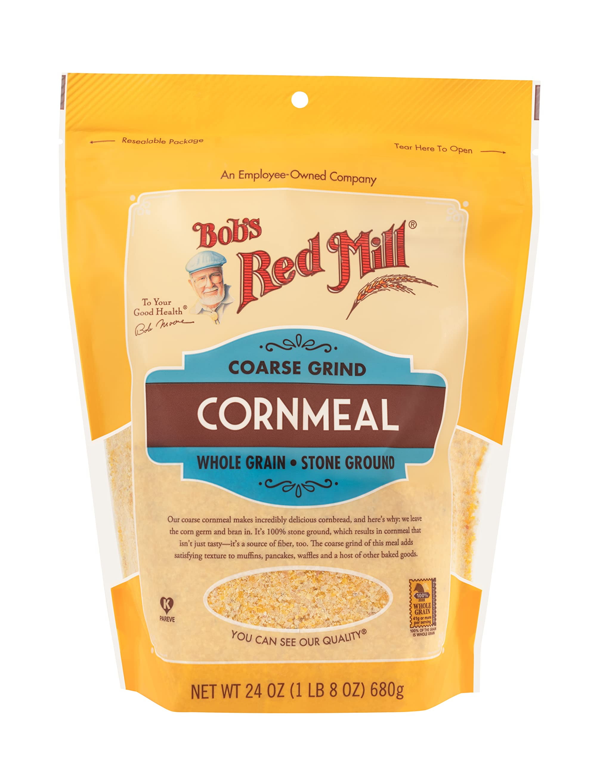 Bobs Red Mill Coarse Grind Cornmeal, 24 Oz Packaging May Vary - Walmart.com