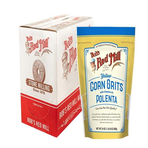 Bobs Red Mill Corn Grits / Polenta, 24Oz (Pack Of 4) - Vegan, Kosher ...