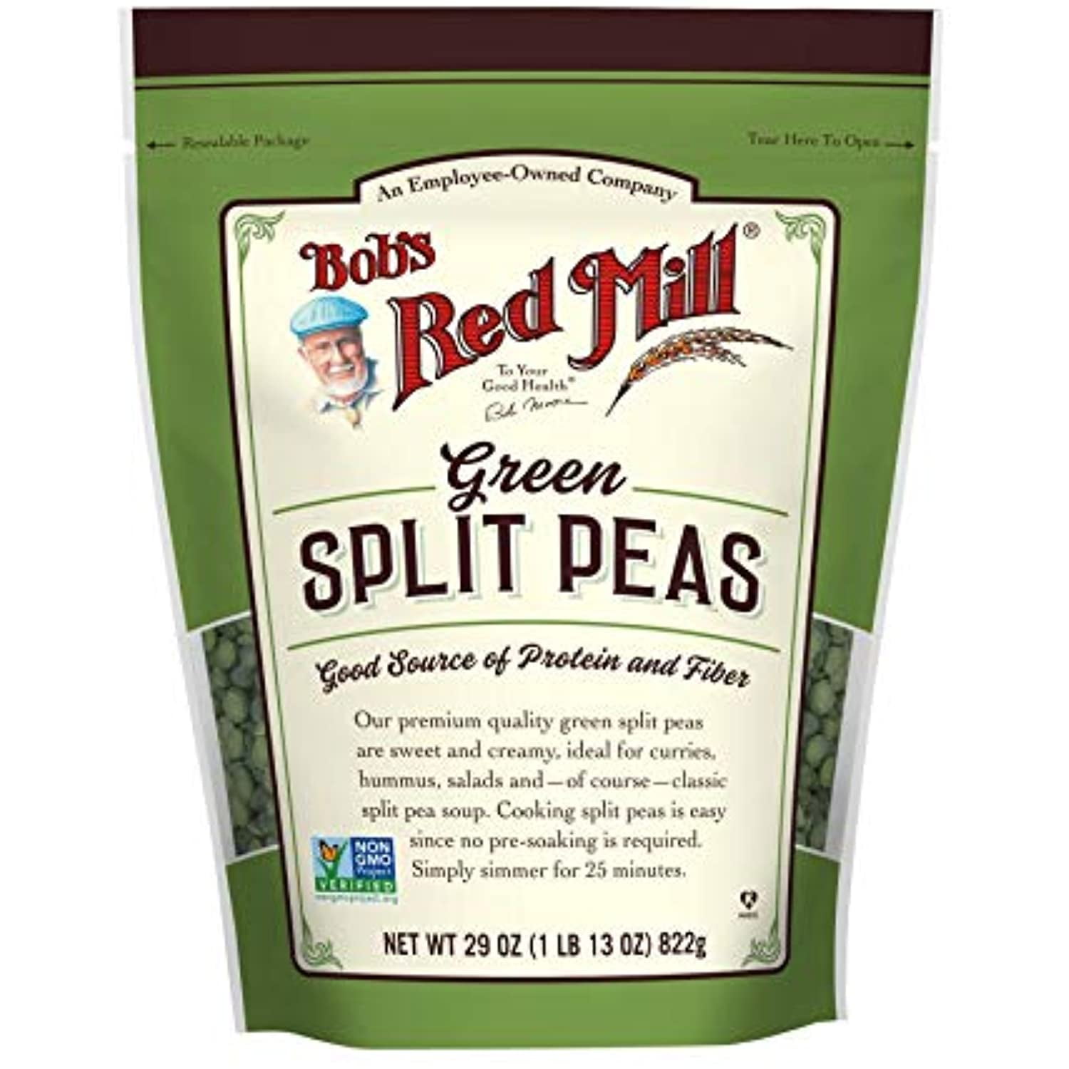 Bobs Red Mill Green Split Peas, 29-Ounce - Walmart.com
