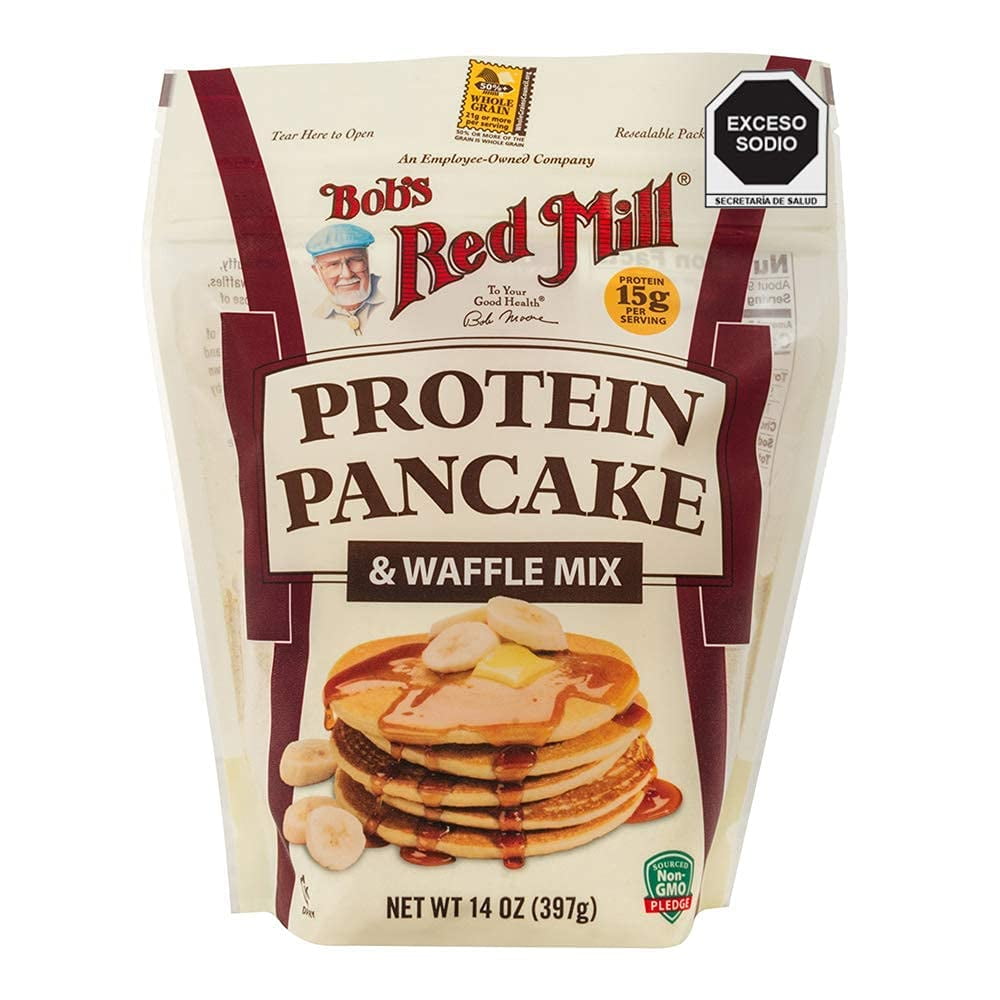 Bobs Red Mill Mill Protein Pancake And Waffle Mix, 14-Ounce (Pack Of 4 ...