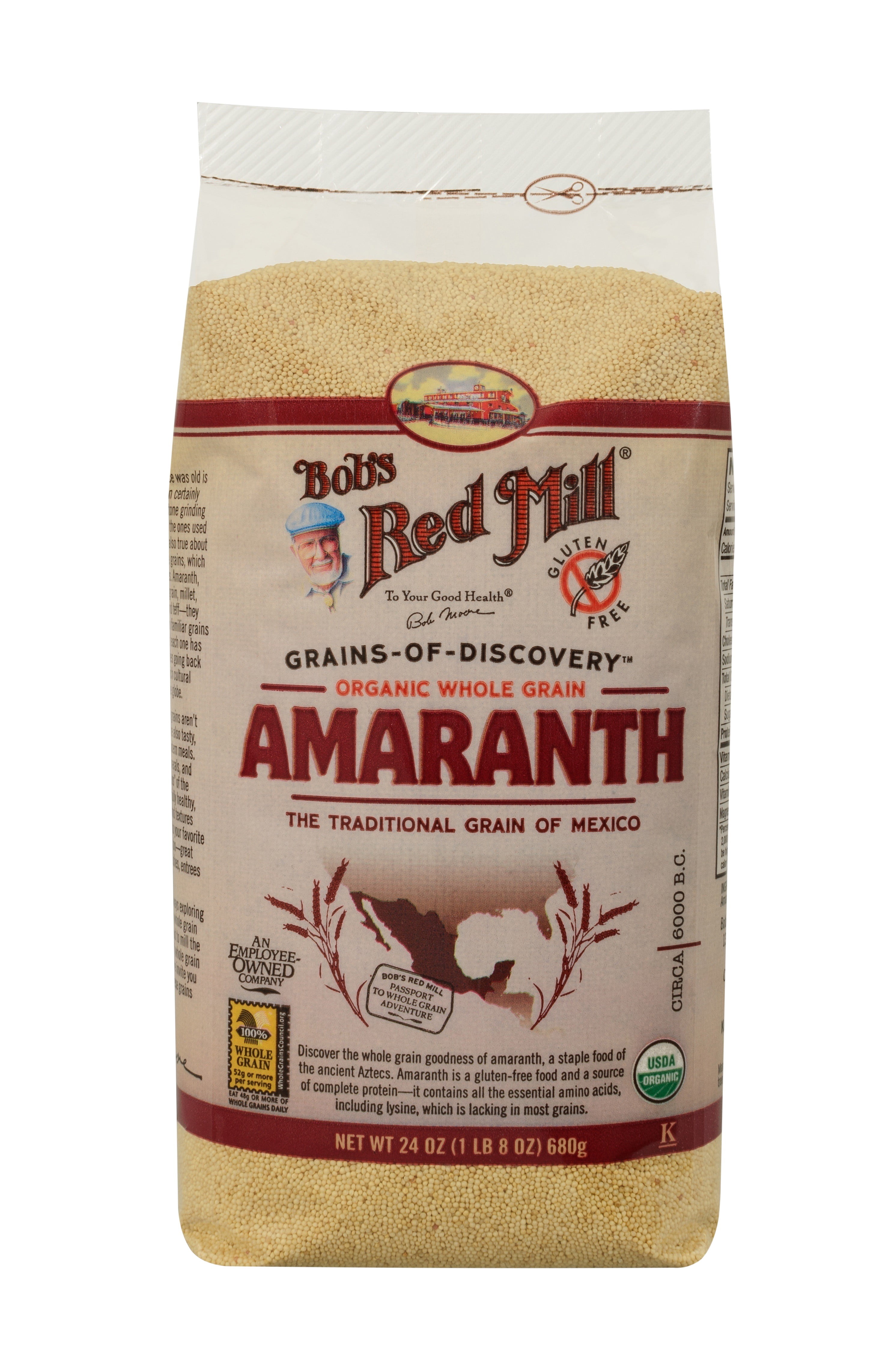 Bobs Red Mill Organic Amaranth Grain, 24 Oz - Walmart.com