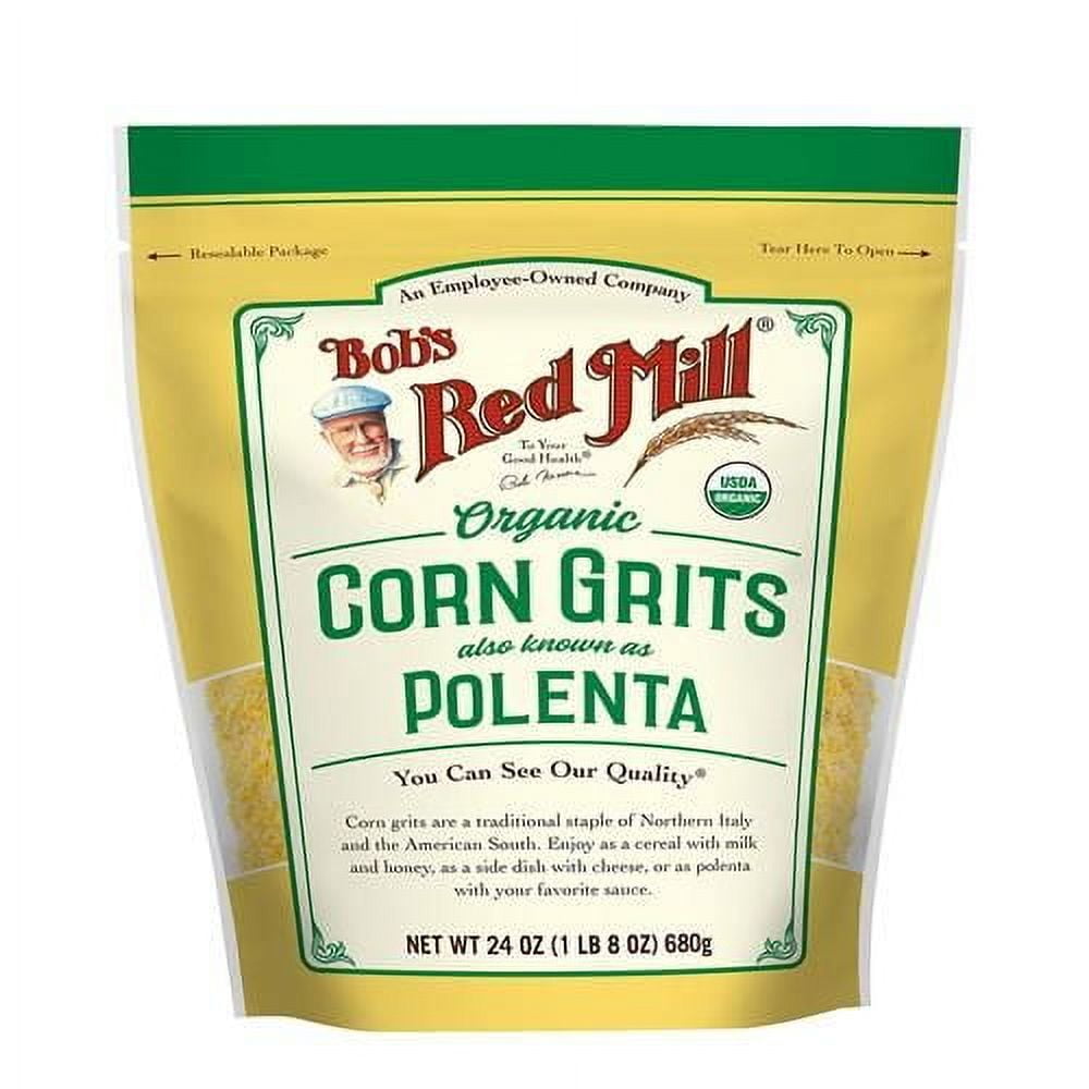 Bobs Red Mill Organic Corn Grits/Polenta, 24Oz - 2 Pack - Walmart ...