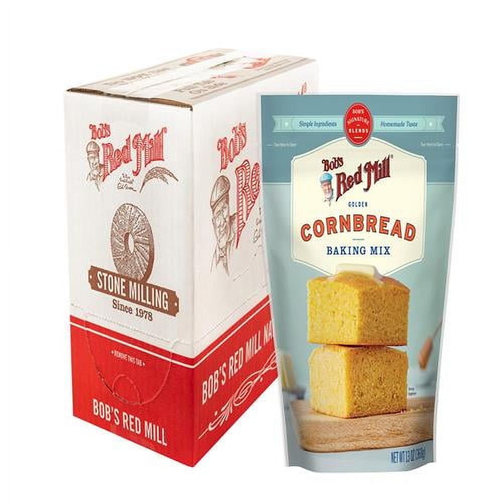Bob's Red Mill Cornbread Mix, 13 oz, Pack of 4 - Stone Ground, Gluten ...