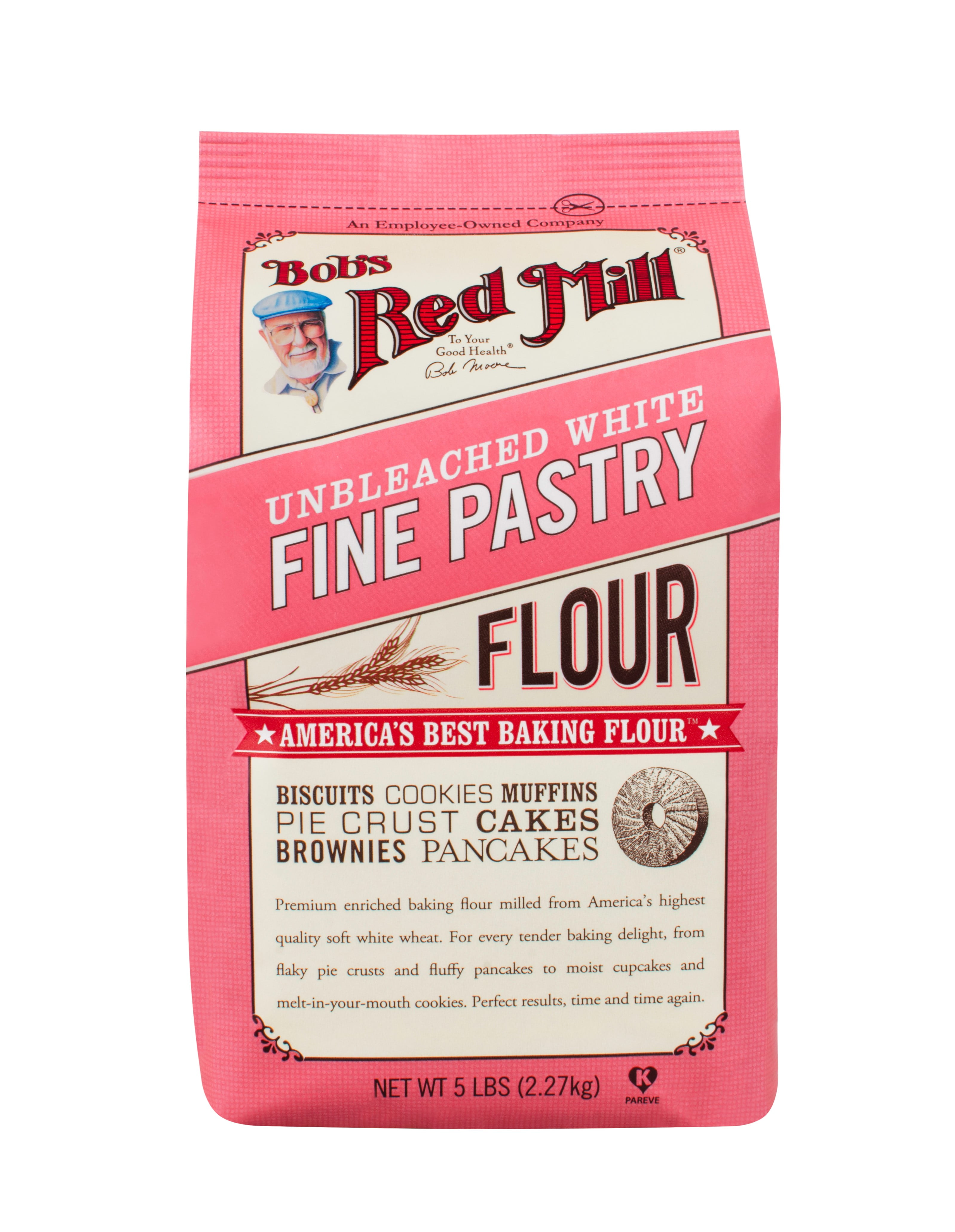 Bobs Red Mill Unbleached Fine White Pastry Flour, 80 Oz - Walmart.com