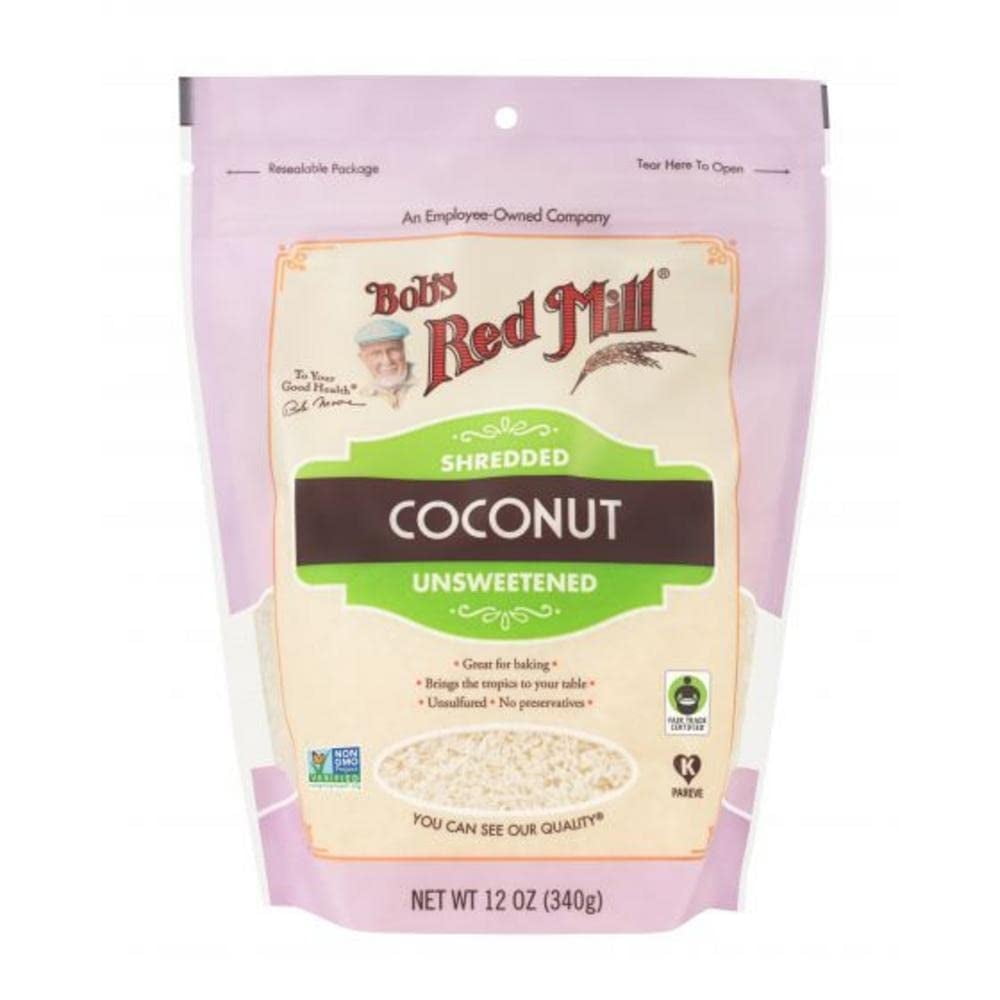 Bobs Red Mill Unsweetened Coconut, Shredded, 12 Oz - Walmart.com