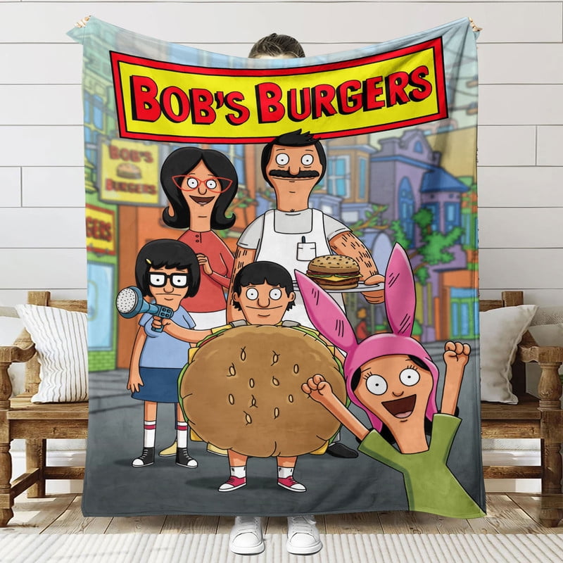 Bobs burgers Throw Blanket Gifts for Fans Lover Girls Boys Women Present Hoodie Him Bed 30"x40 ...