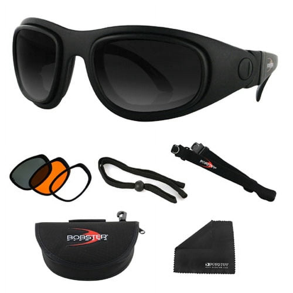 Bobster BSSA201AC; Sunglasses Sport & Street Ii Black W / 3 Lens ...