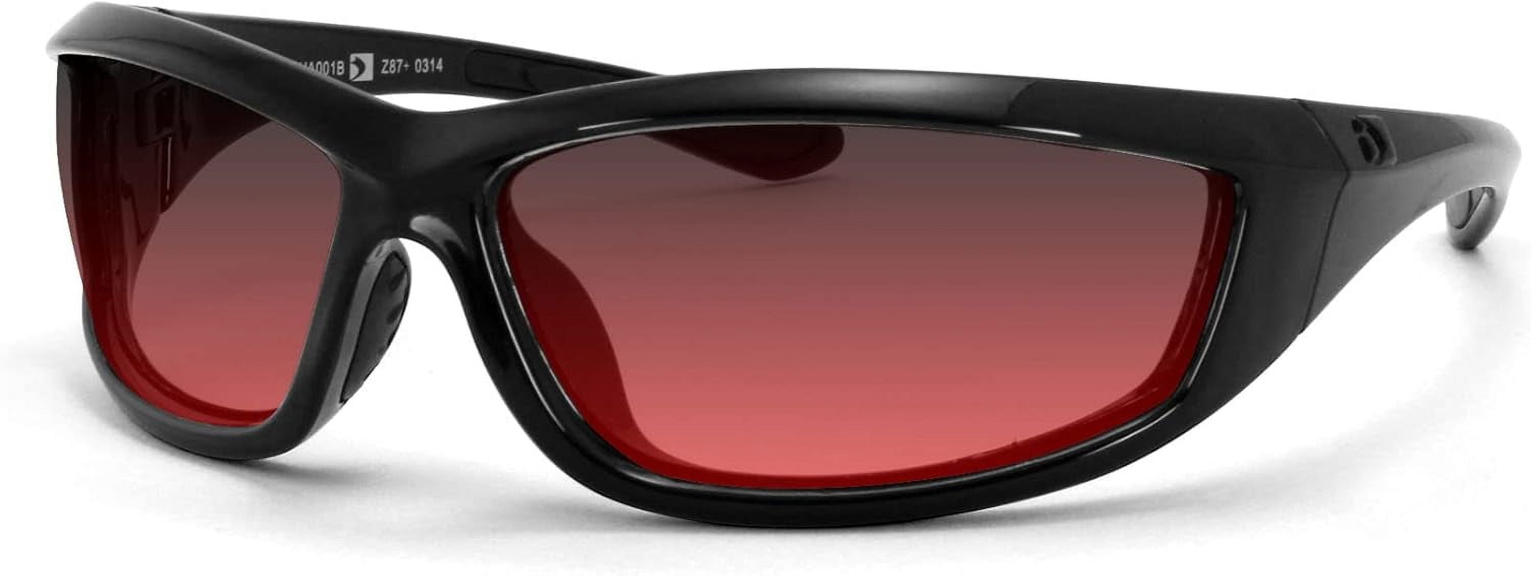 Bobster ® Charger, Gloss Black Frame, Rose Lens - Walmart.com