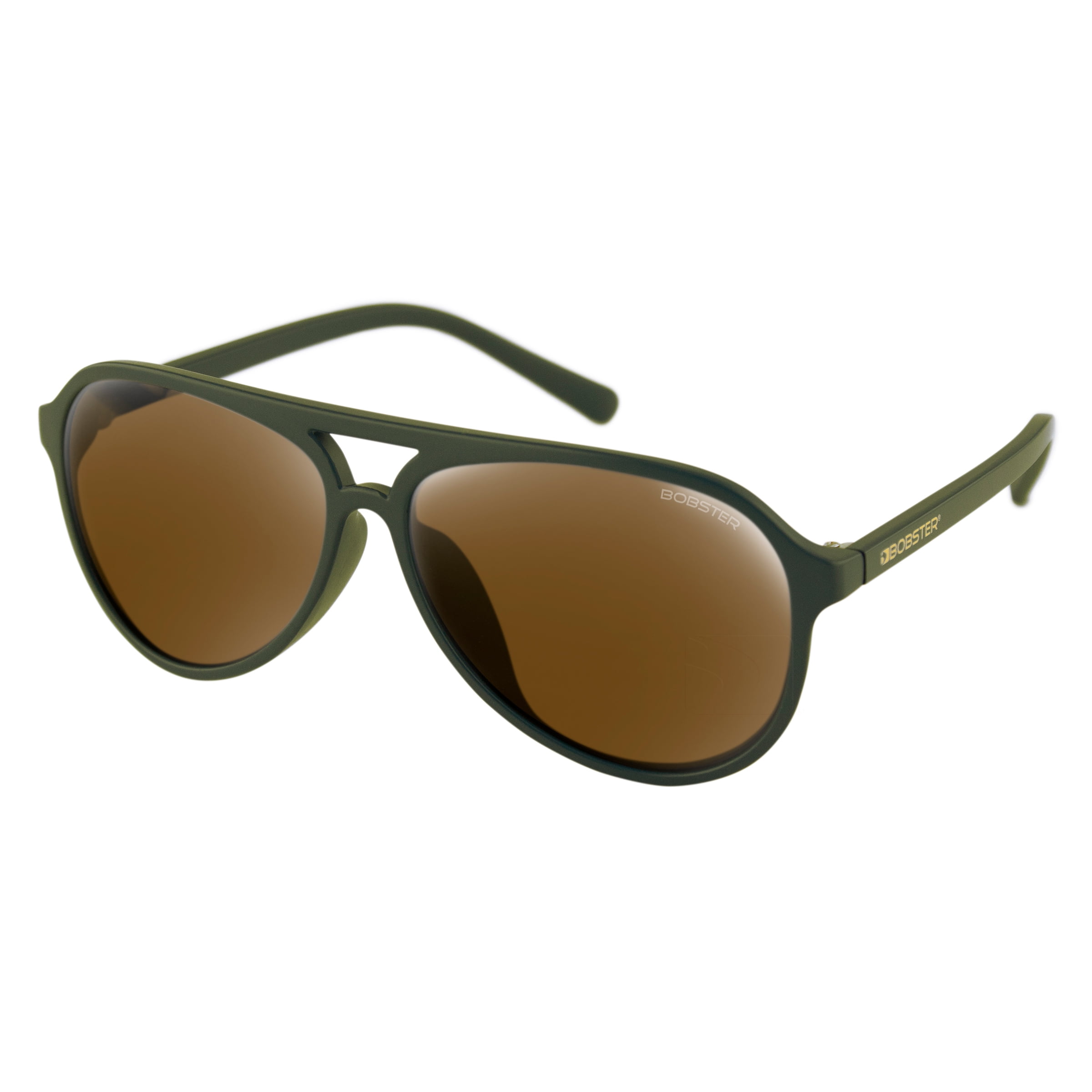 Bobster® Maverick Matte Olive Frame Brown HD Gold Mirror Lens - Walmart.com